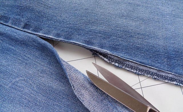 Jeans seams - Using original jeans seams in denim projects