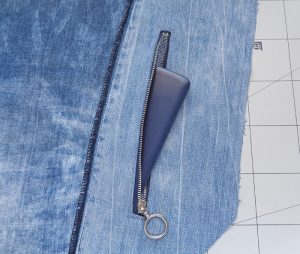 Zipper pocket tips - Make it in denim - adding a metal zipper pocket