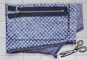 Zipper pocket tips - Make it in denim - adding a metal zipper pocket