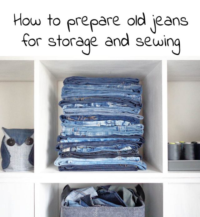 Preparing jeans - Make it in denim - How to prepare and store old jeans ...