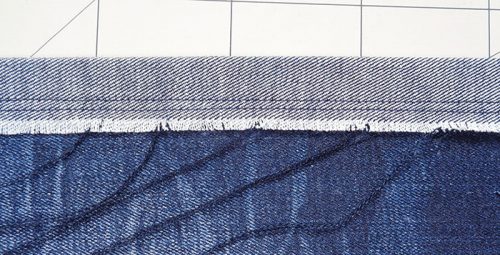 Reverse seams tote bag - Make it in denim - DIY large denim tote bag