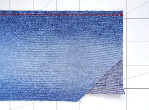 Reverse seams tote bag - Make it in denim - DIY large denim tote bag