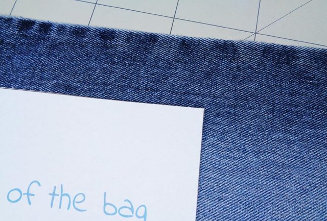 Reverse seams tote bag - Make it in denim - DIY large denim tote bag