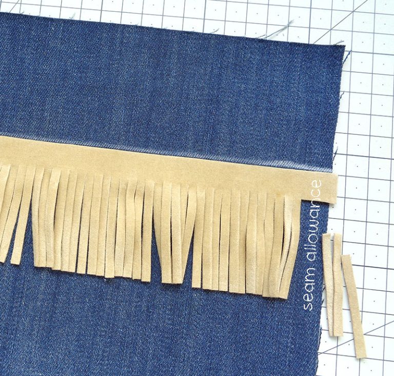 Fringe décor - Make it in denim - DIY denim fringe trim free sewing ...