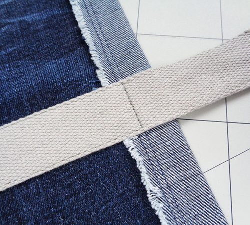 Reverse seams tote bag - Make it in denim - DIY large denim tote bag