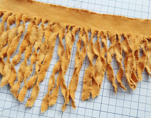 Fringe décor - Make it in denim - DIY denim fringe trim free sewing ...