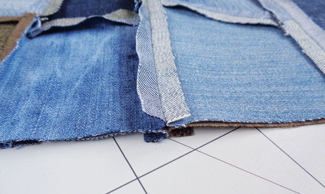 Reverse patchwork - Make it in denim - Recycling denim sewing lessons