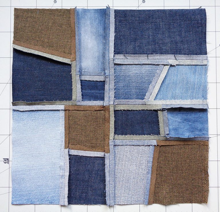 Reverse patchwork - Make it in denim - Recycling denim sewing lessons