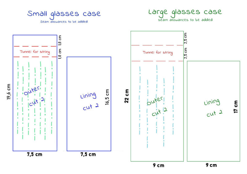- Make it in denim Eyeglasses case