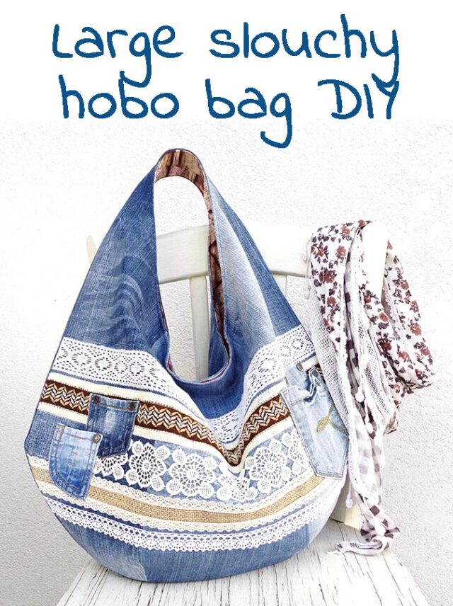 Large hobo bag - Sewing pattern - Make it in denim
