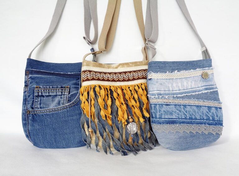DIY Zipped Mini bag - Make it in denim Sewing pattern and tutorial