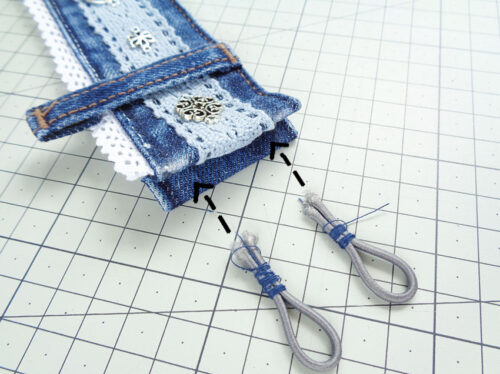 - Make it in denim Denim cuff bracelet