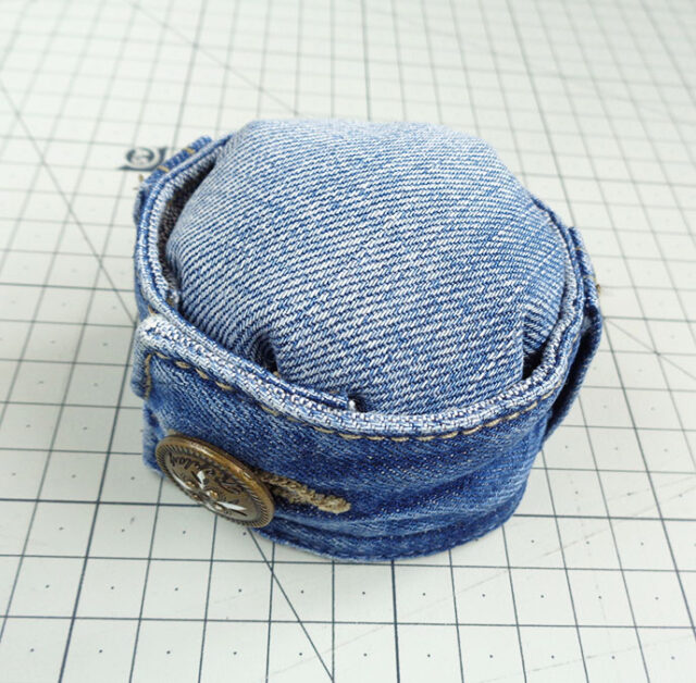 Denim pin cushion - Make it in denim - Free sewing instructions