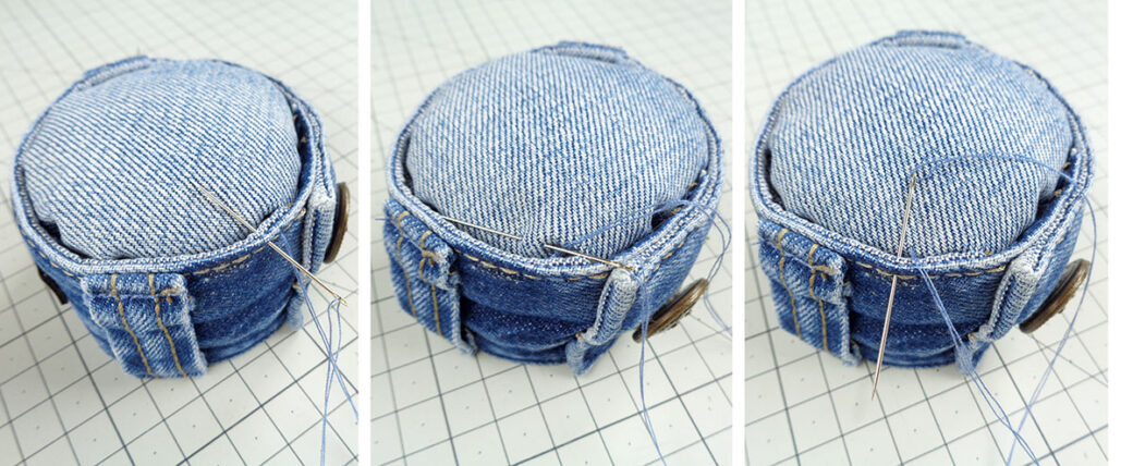 Denim pin cushion - Make it in denim - Free sewing instructions