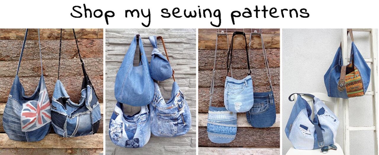 DIY denim Apron - Make it in denim - Upcycle old jeans