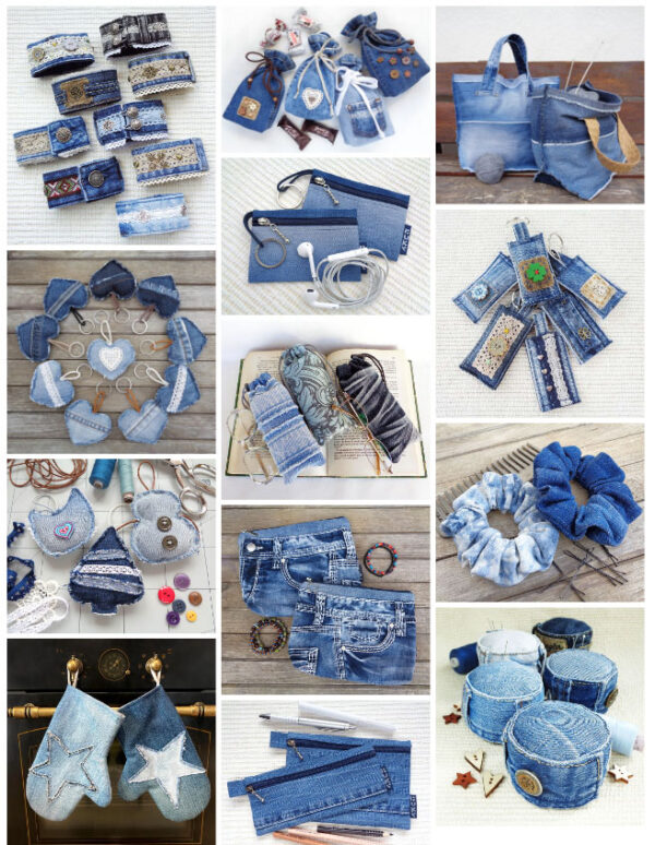 DIY denim Apron - Make it in denim - Upcycle old jeans