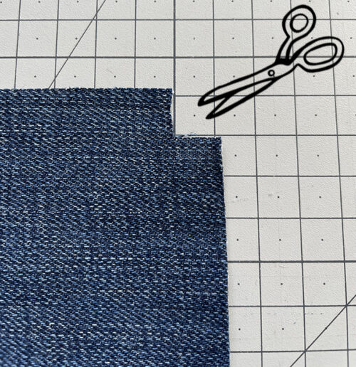 DIY denim Apron - Make it in denim - Upcycle old jeans