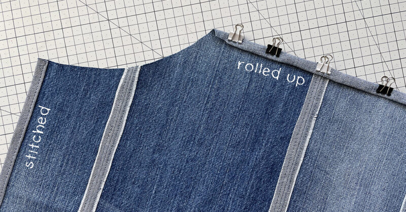 DIY denim Apron - Make it in denim - Upcycle old jeans